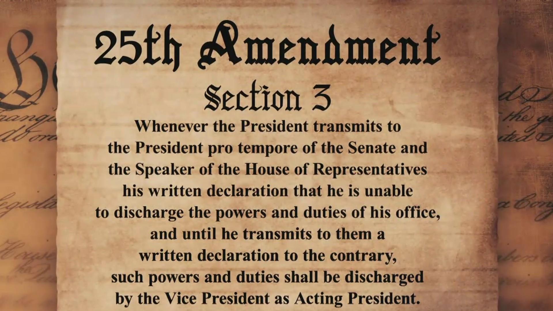 I m The 25th Amendment And I ve Been Waiting For This Moment My Entire